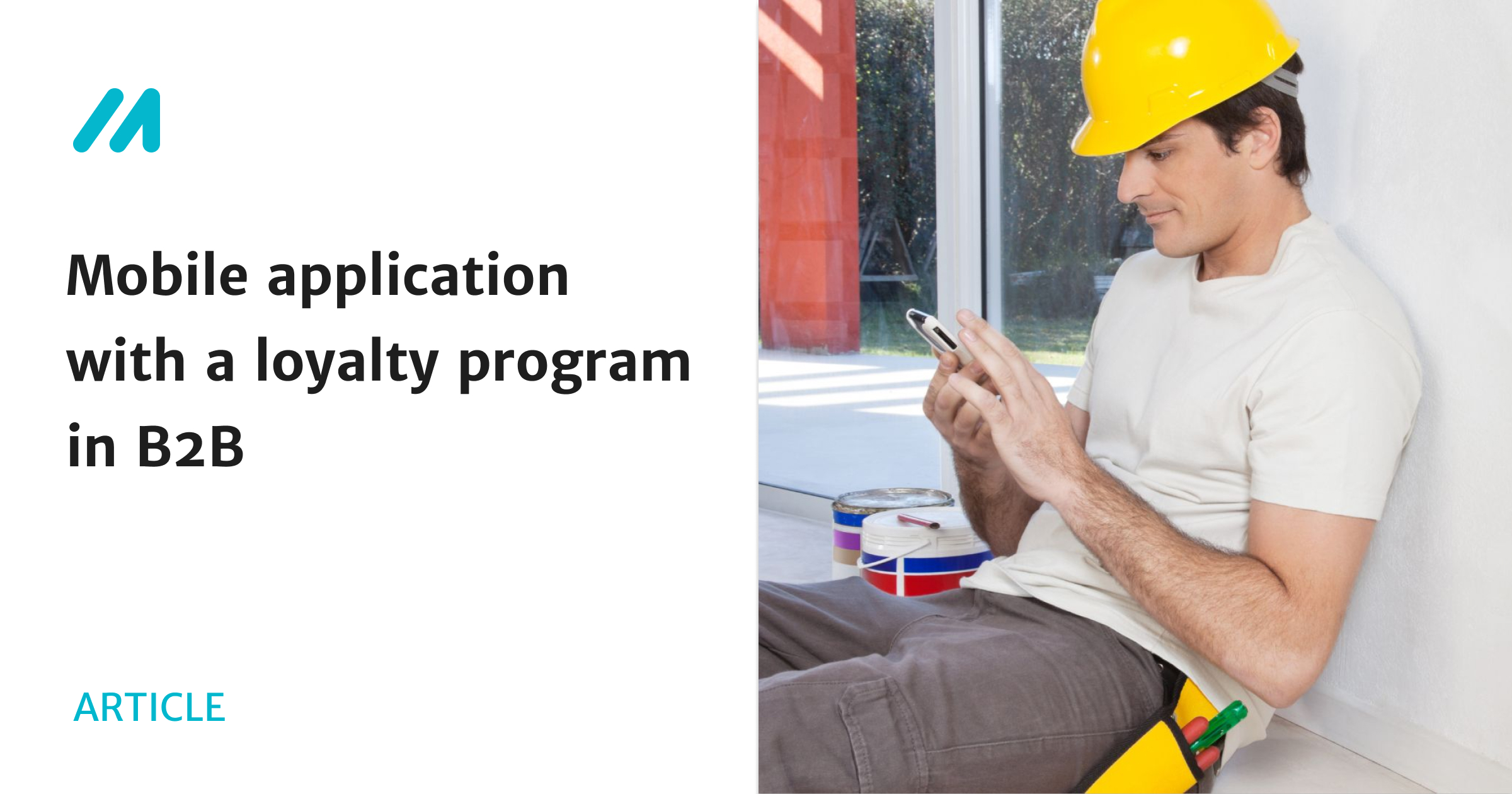 Mobile app with a loyalty program in the B2B
